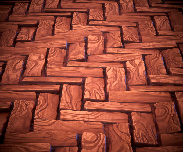 ArtStation - Wood Floor Stylized - VOL 03 - substance designer | Game ...