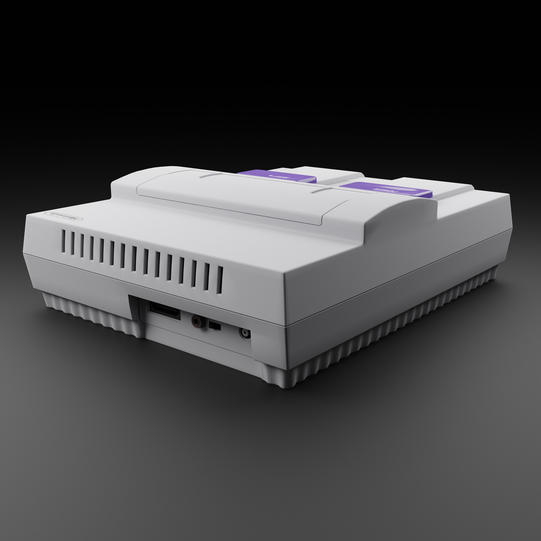 ArtStation - 3D SNES Super Nintendo Entertainment System US | Resources