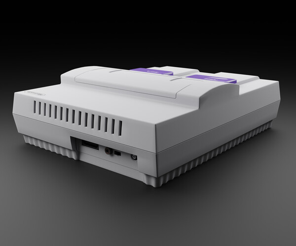 ArtStation - 3D SNES Super Nintendo Entertainment System US | Resources