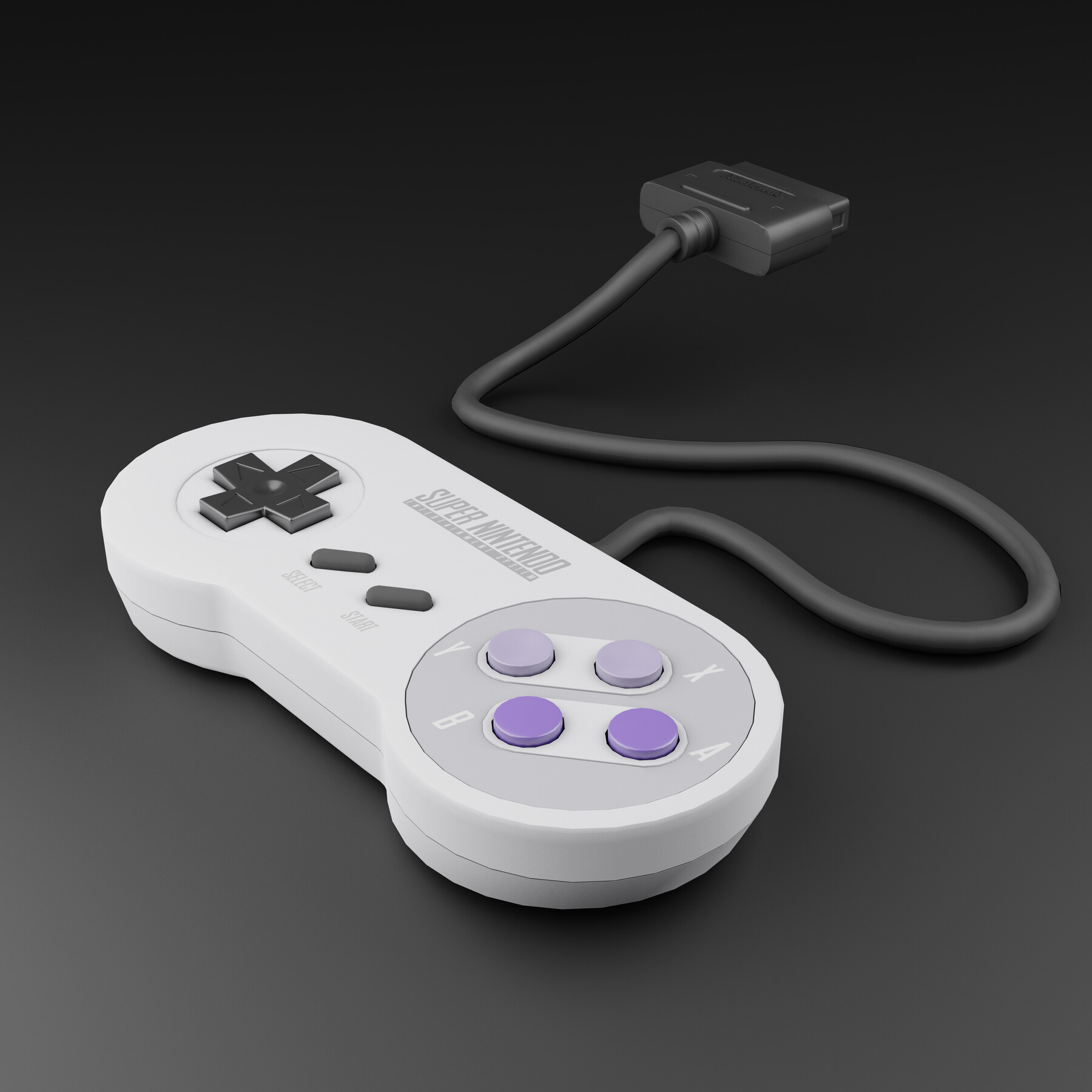 ArtStation - 3D SNES Super Nintendo Entertainment System US | Resources