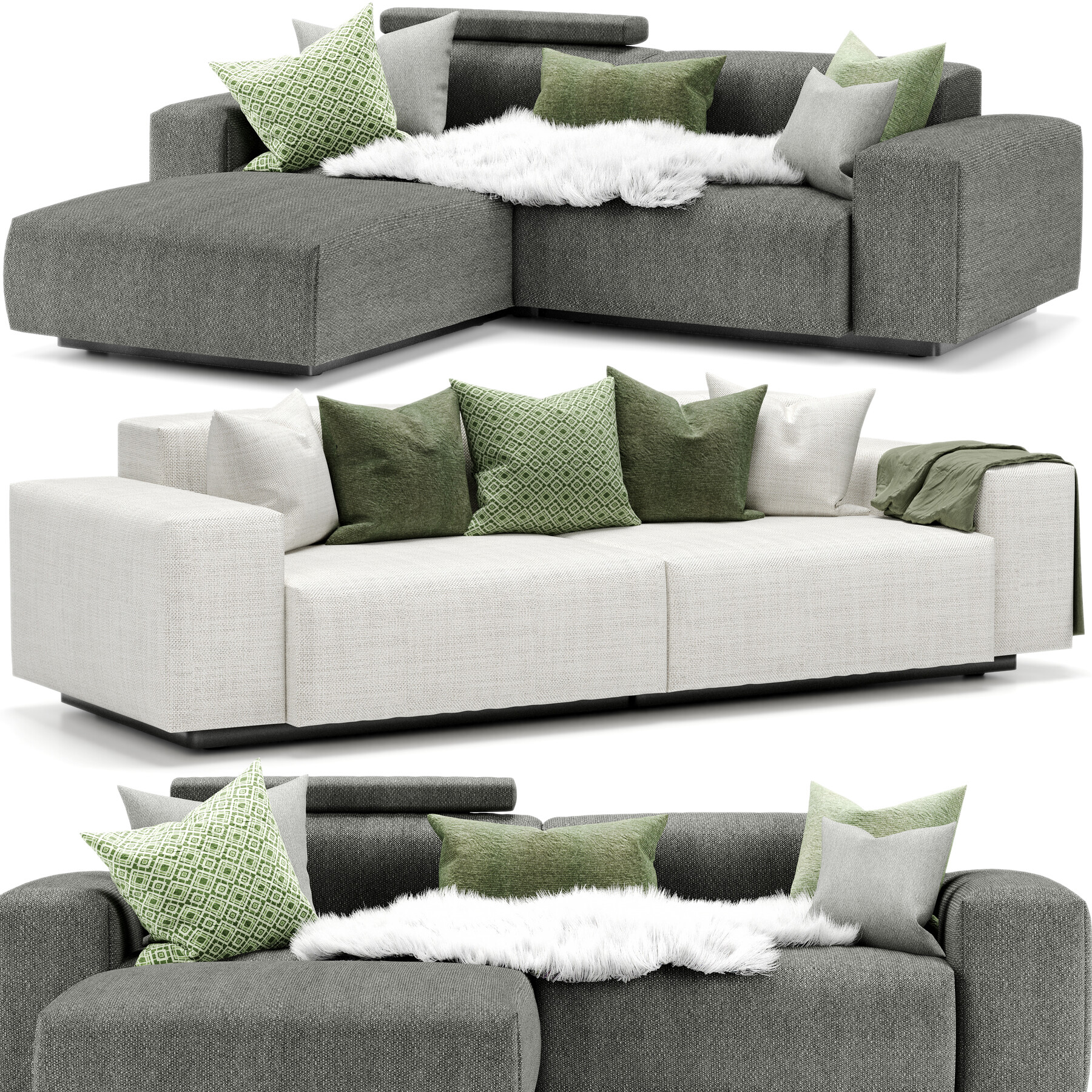 ArtStation - Vitra Soft Modular Sofa Two-Seater | Resources