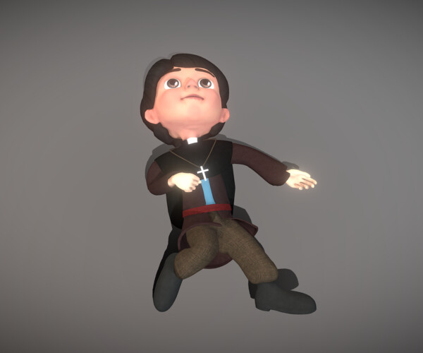 ArtStation - Cartoon Priest | Game Assets