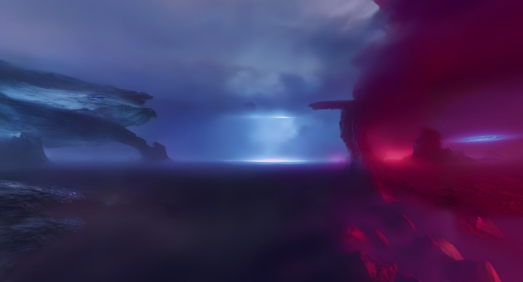 ArtStation - Bluish Hell 8k envmap sky | Artworks