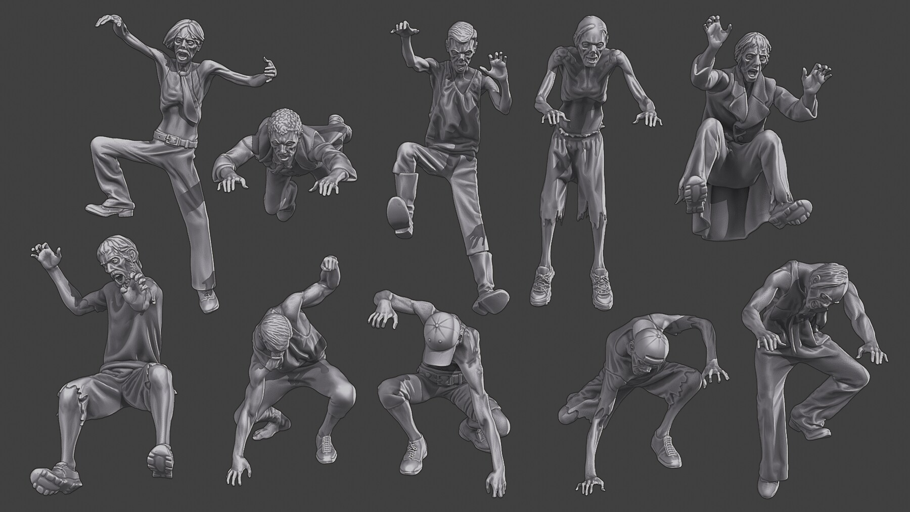 ArtStation - Casual Zombie CZ3 Pack 1 | Resources