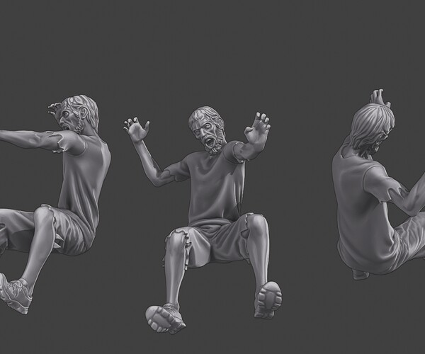 ArtStation - Casual Zombie CZ3 Pack 1 | Resources