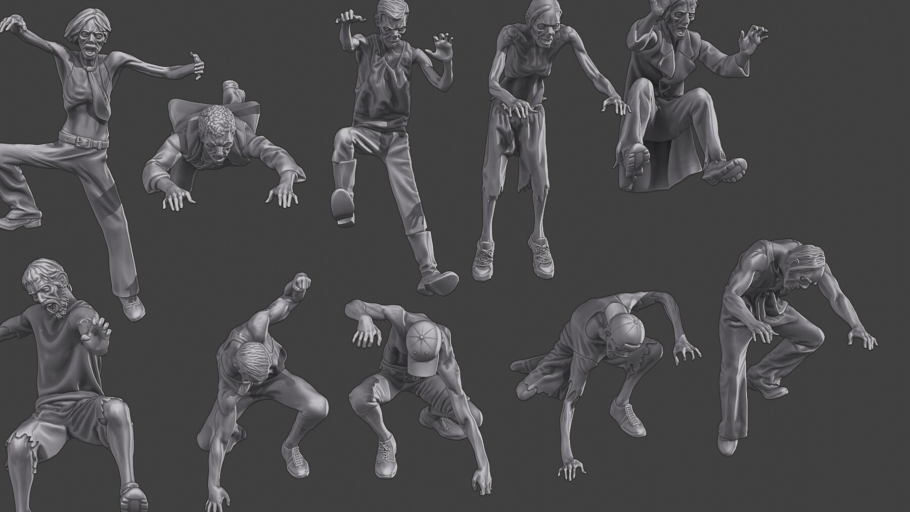 ArtStation - Casual Zombie CZ3 Pack 1 | Resources