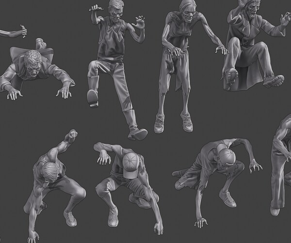 ArtStation - Casual Zombie CZ3 Pack 1 | Resources