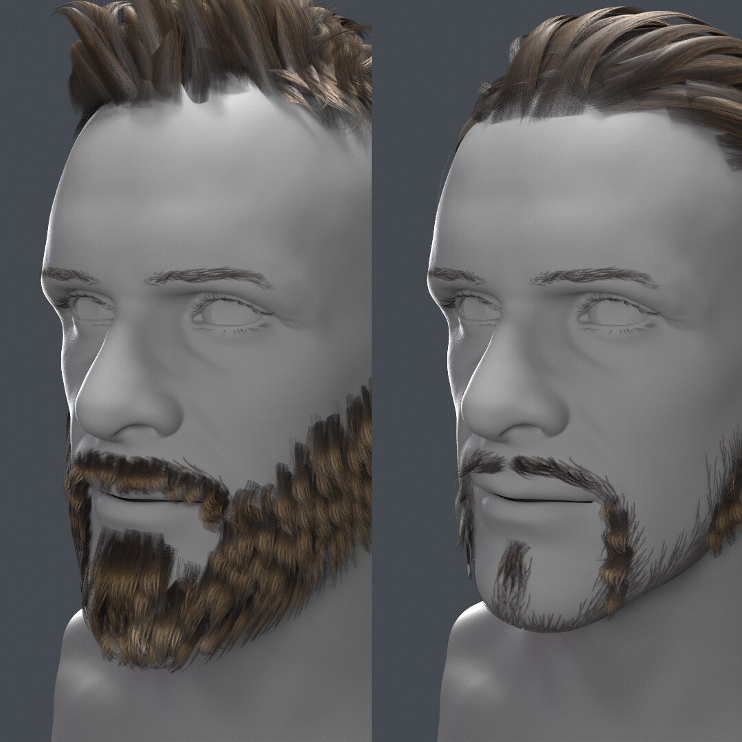 ArtStation - HairCards Textures for Realtime Hair | Resources