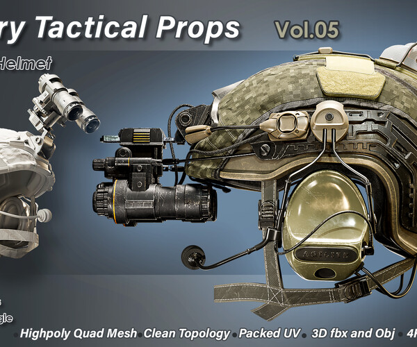 ArtStation - Military Props Vol.05/ OPS-Core Helmet | Game Assets