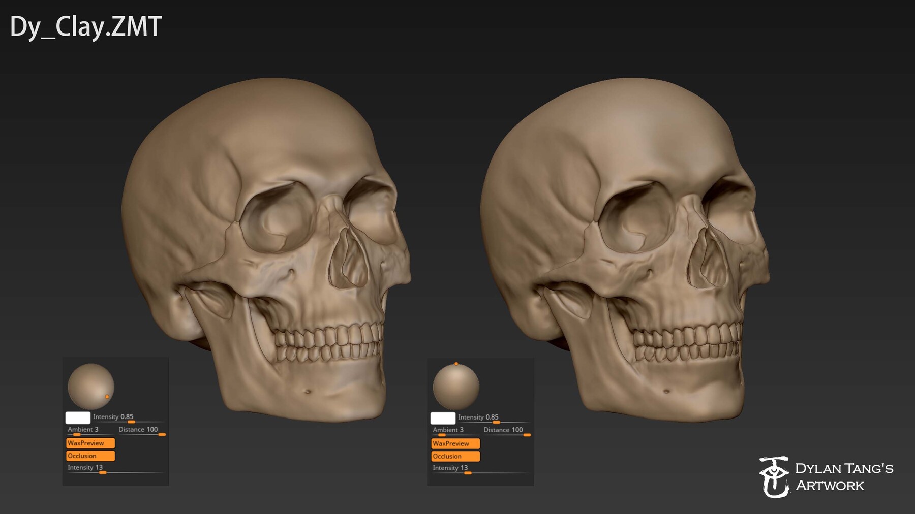 ArtStation - Free Emulate Zbro_Clay Mix Matcap Material | Resources