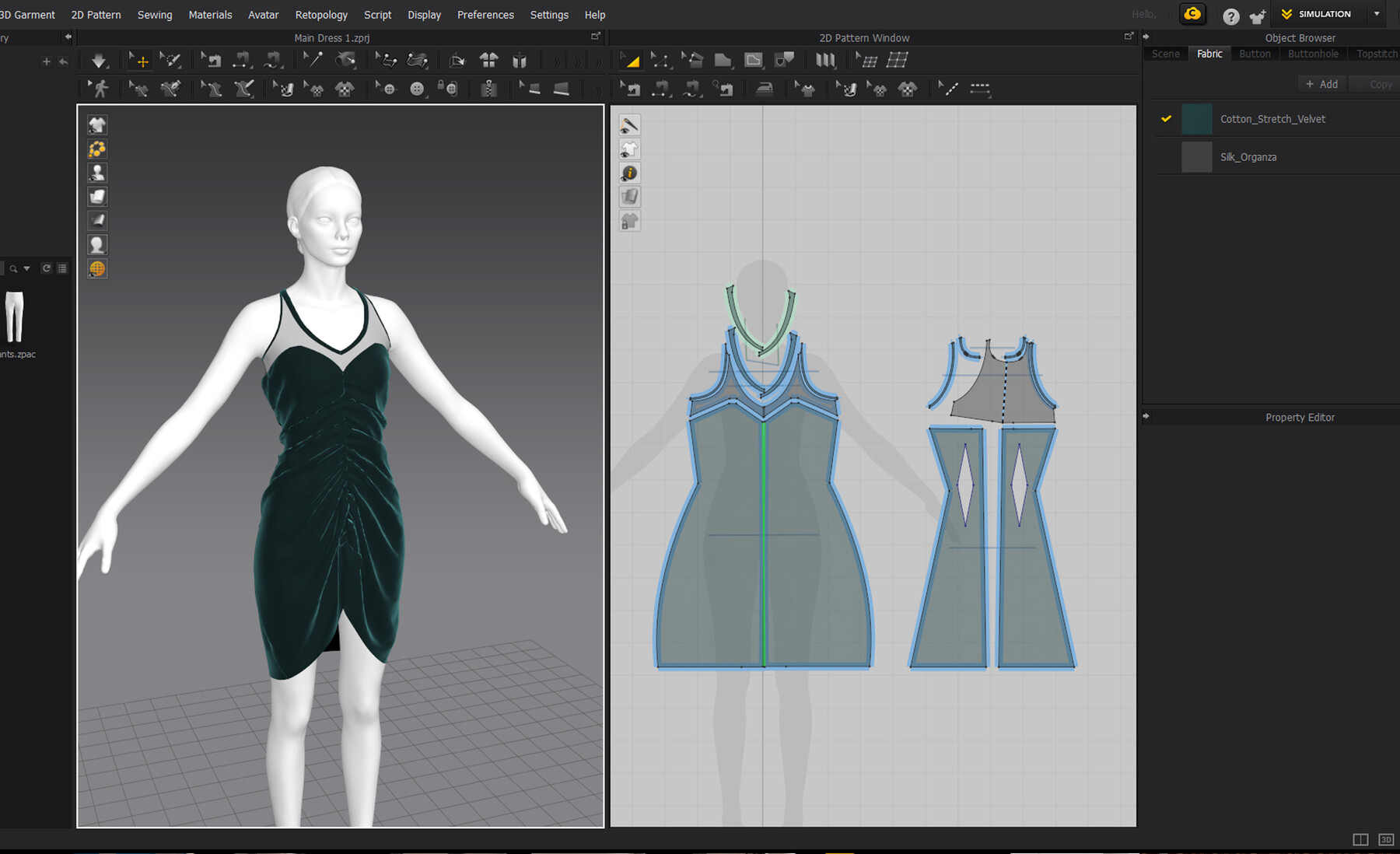 ArtStation - Women's evening dress | Game Assets