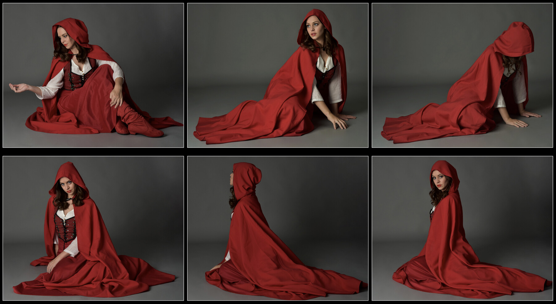 ArtStation - x100 Red Riding Hood - Pose reference Pack | Resources