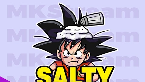 ArtStation - Twitch emotes kid goku salty | Artworks