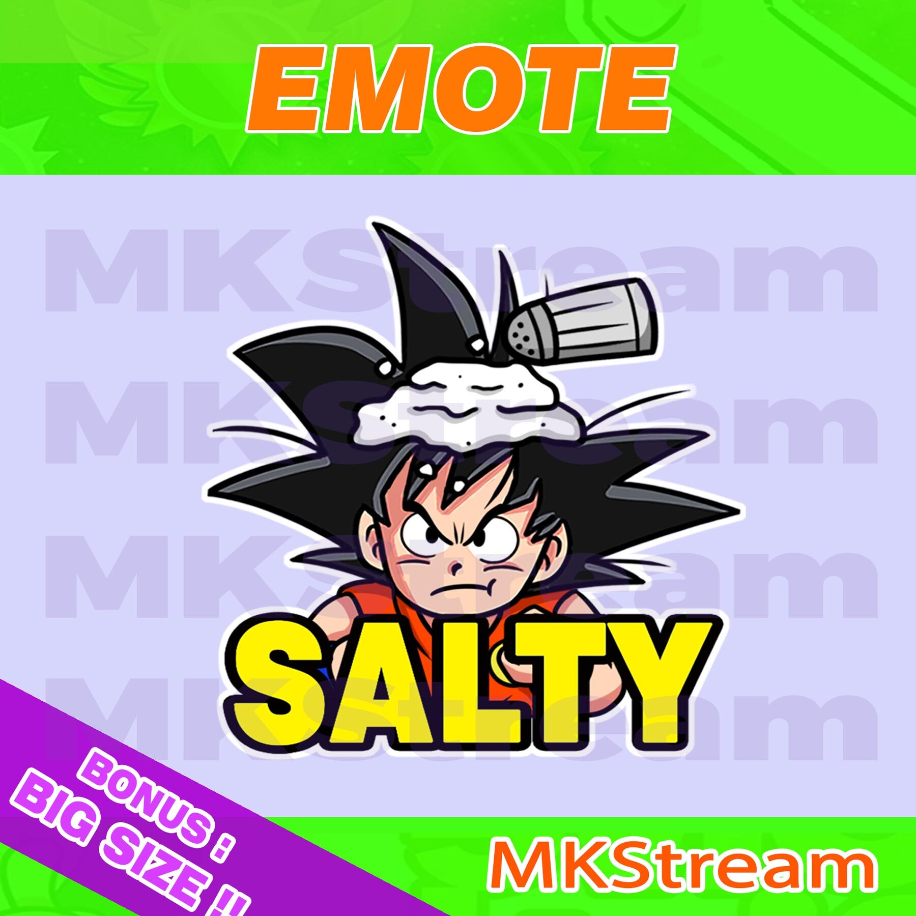 ArtStation - Twitch emotes kid goku salty | Artworks
