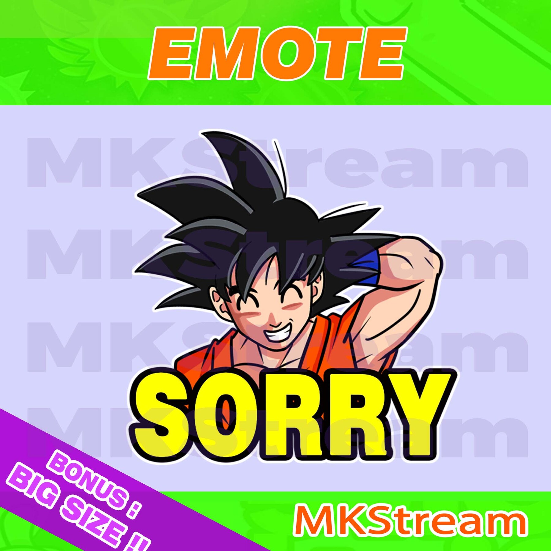 ArtStation - Twitch emotes goku sorry apologize | Artworks