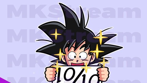 ArtStation - Twitch emotes kid goku score perfect 10/10 | Artworks