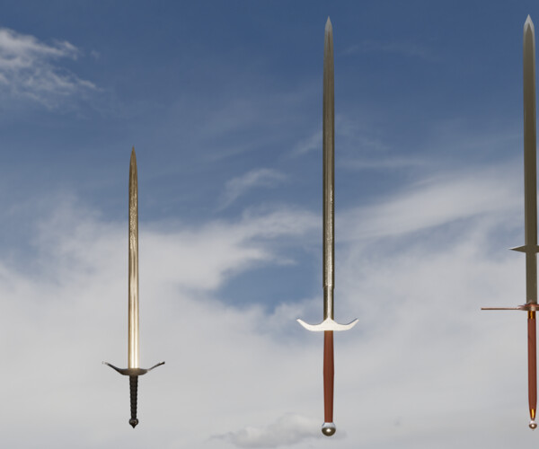 ArtStation - Bladed Weapons 3D model | Game Assets