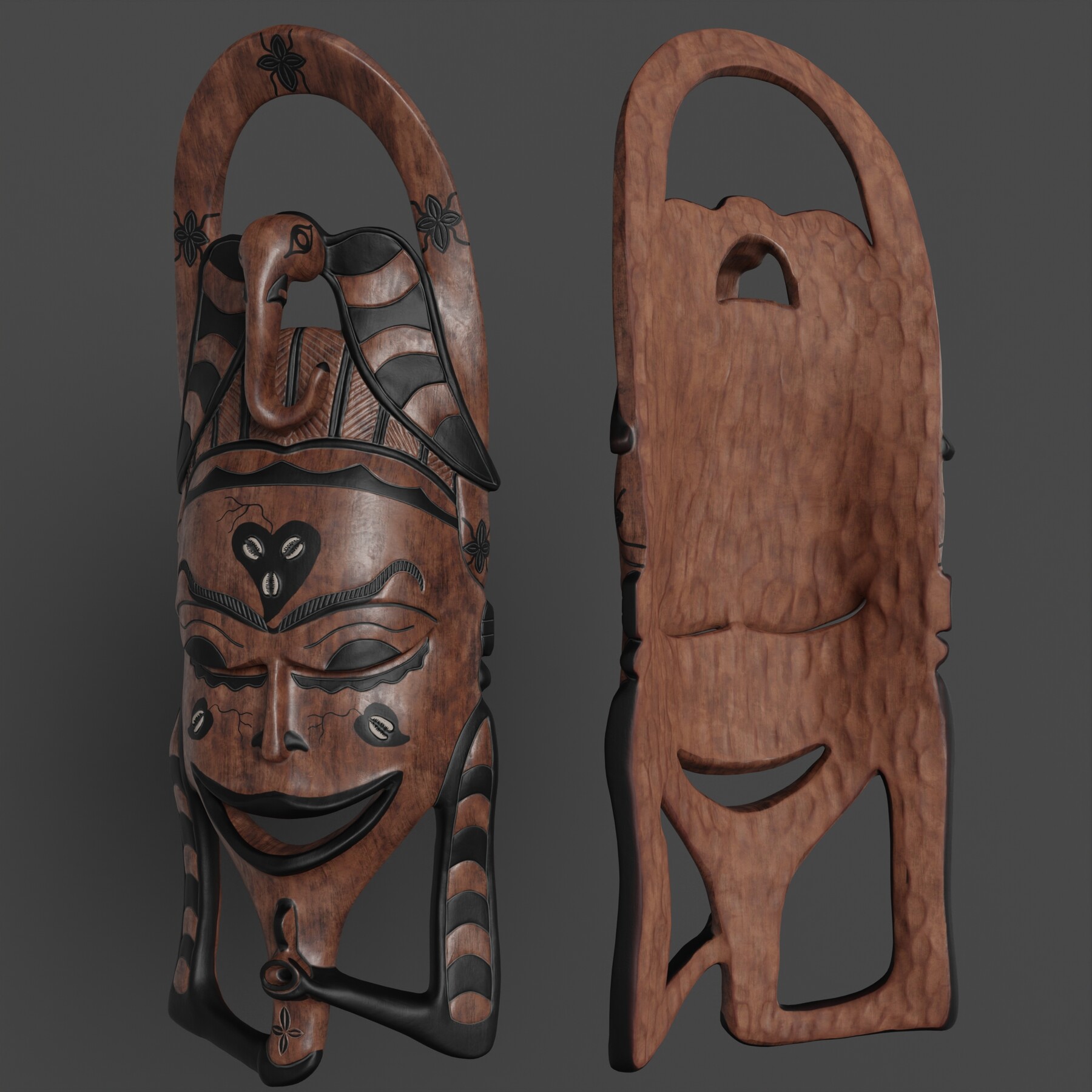 ArtStation - Wooden Hawaiian Mask | Resources
