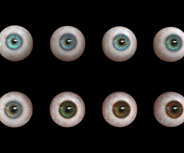 ArtStation - Real-time 3D models Eyes for Video-Games 4k textures ...