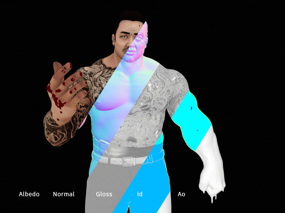 ArtStation - Ma Dong-seok / Don Lee Highpoly+Pose files(Zbrush2018 ...