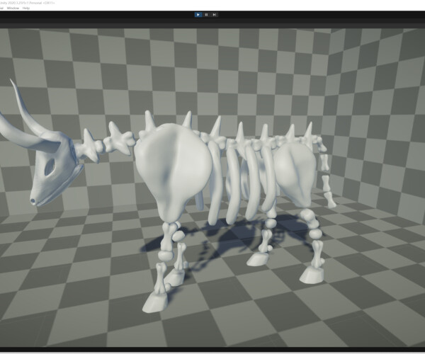 ArtStation - Bull Skeleton | Game Assets