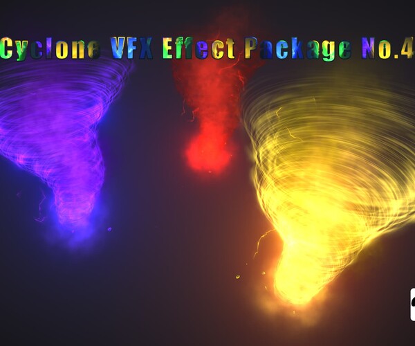 ArtStation - Unity VFX - Cyclone VFX Effect Package No.4 | Game Assets