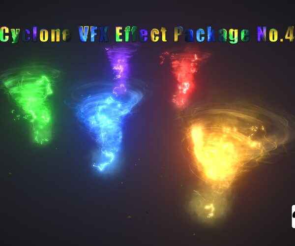 ArtStation - Unity VFX - Cyclone VFX Effect Package No.4 | Game Assets