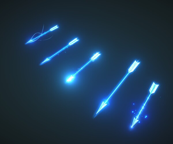ArtStation - Unity VFX - Effect To Arrow Blue | Game Assets