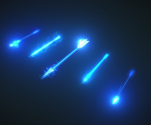 ArtStation - Unity VFX - Effect To Arrow Blue | Game Assets