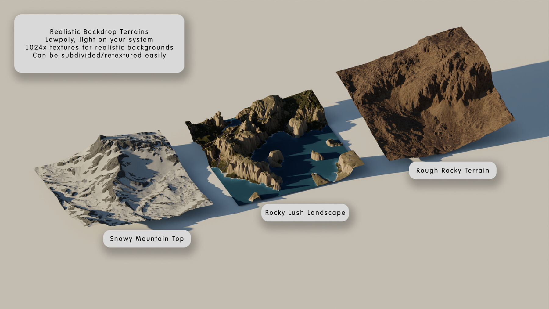 ArtStation - Terrain Pack - Backdrops | Resources