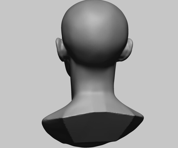 ArtStation - Base Female Head A | Resources