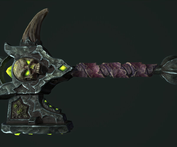 ArtStation - Undead battle hammer | Game Assets