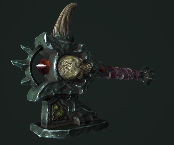 ArtStation - Undead battle hammer | Game Assets