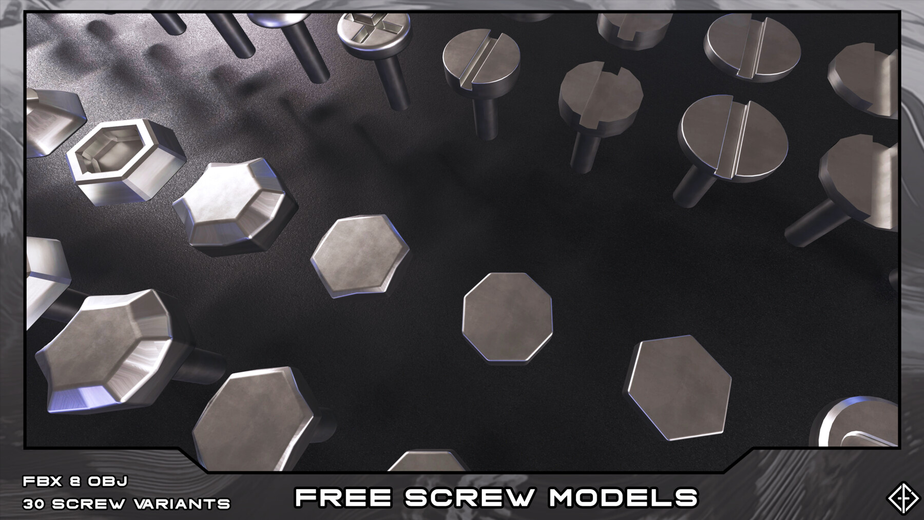 ArtStation - Free Screw Models | Resources