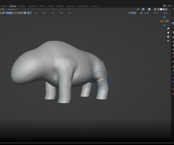 ArtStation - Creature modeling for Games - from a Cube to a full Model ...