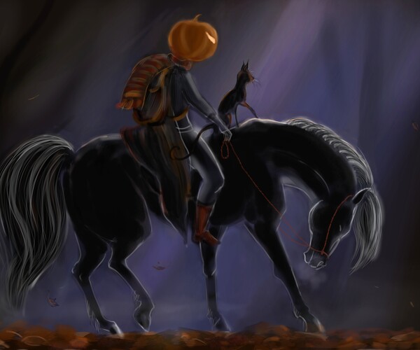 ArtStation - Pumpkinhead Jack goes to school | Artworks