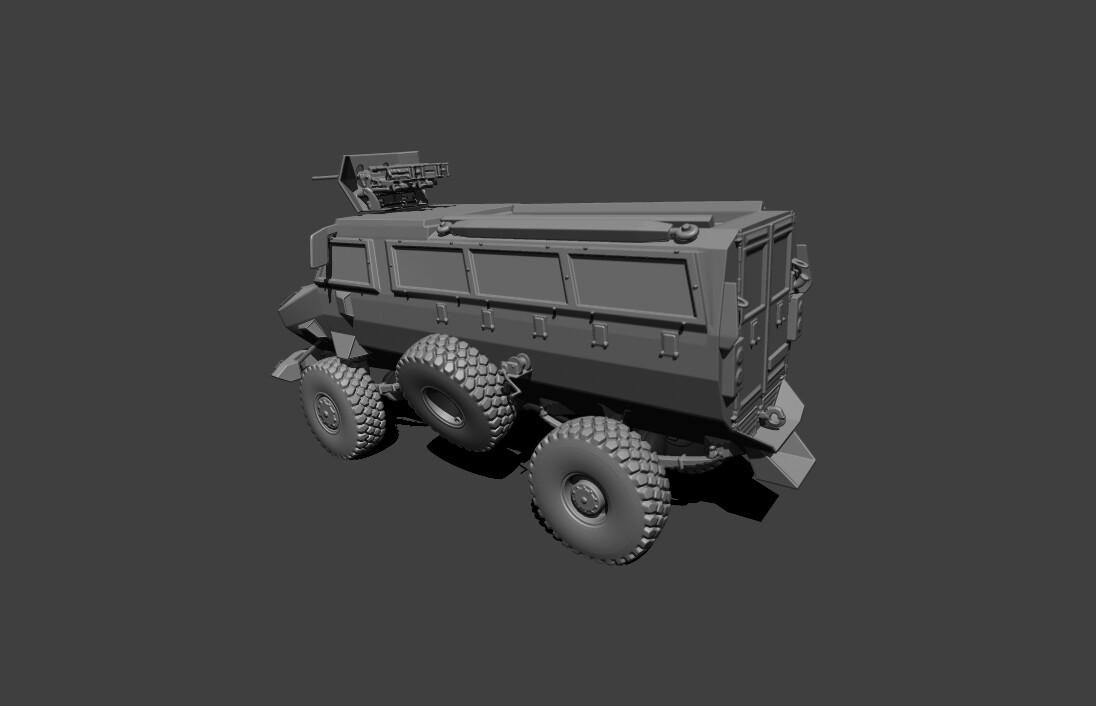 ArtStation - South Africa Police Koevoet Wolf II Vehicle - 3D print ...