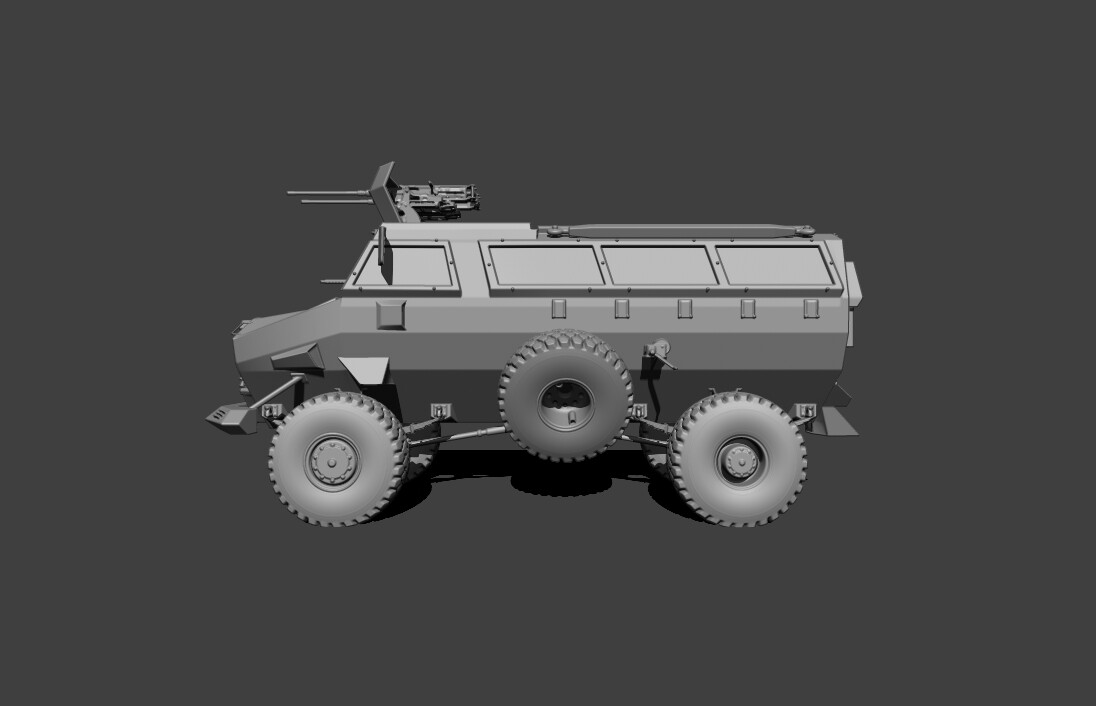 ArtStation - South Africa Police Koevoet Wolf II Vehicle - 3D print ...