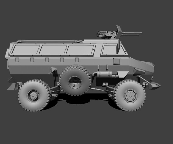 ArtStation - South Africa Police Koevoet Wolf II Vehicle - 3D print ...