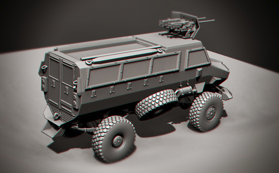 ArtStation - South Africa Police Koevoet Wolf II Vehicle - 3D print ...