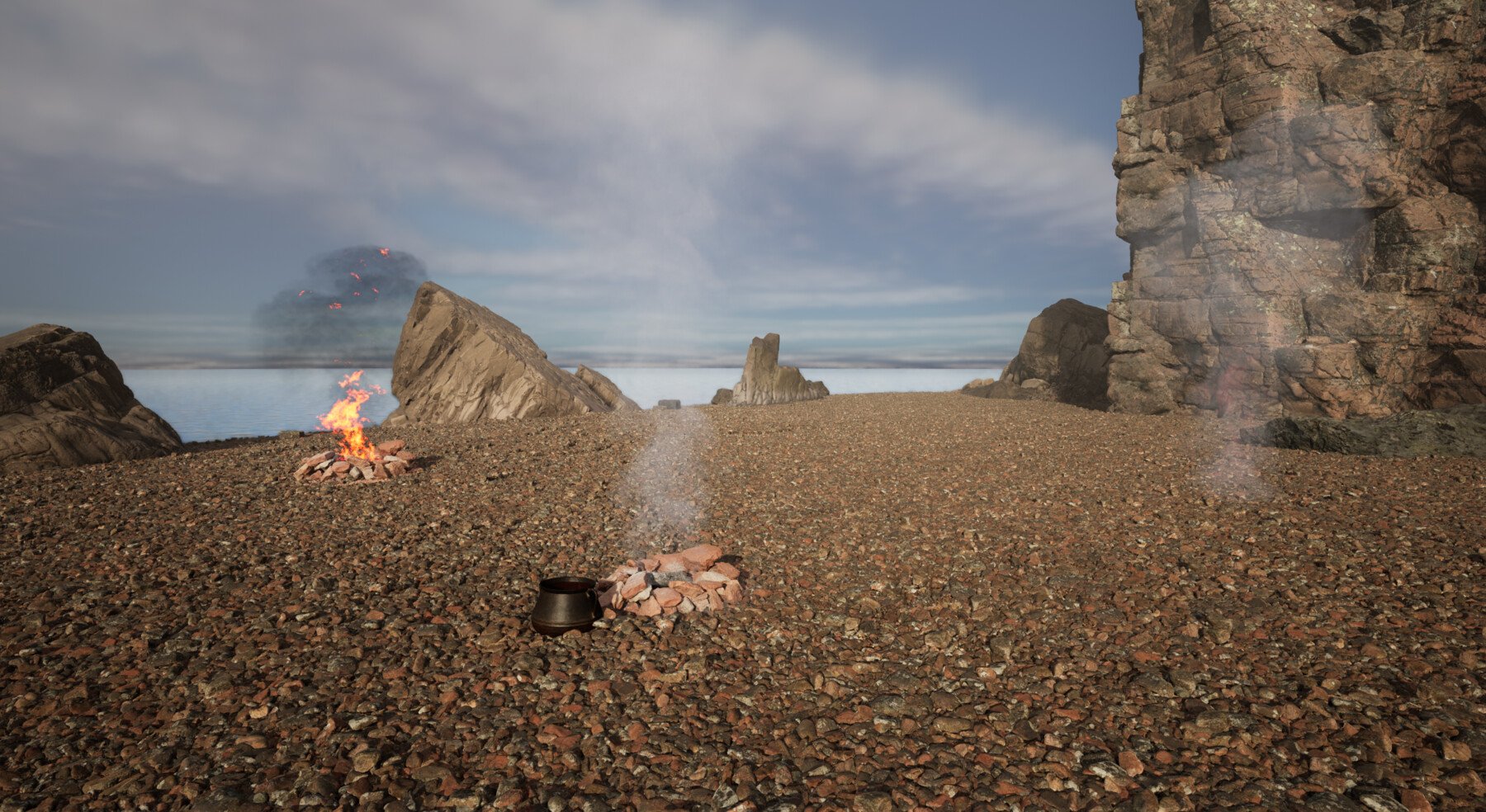 Artstation Ultrarealistic Fire And Coast Ue5 Game Assets