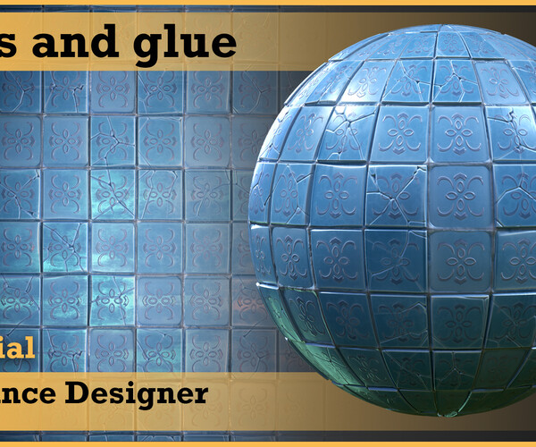 ArtStation - Tiles and glue _ VOL 01 _ Substance Designer | Game Assets