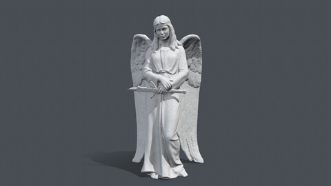 ArtStation - Printable Angel Statue | Game Assets