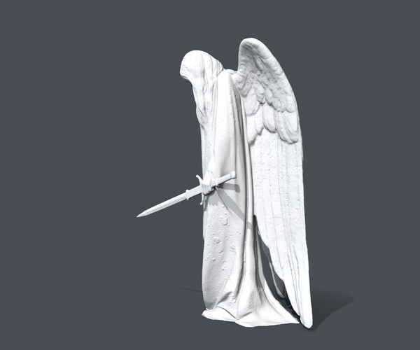 ArtStation - Printable Angel Statue | Game Assets