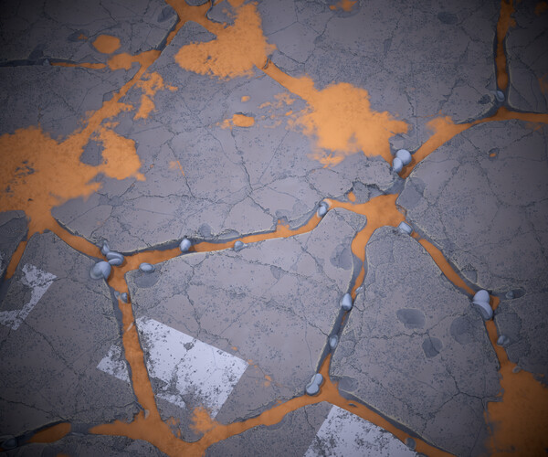 ArtStation - Road Crack - VOL 01 - substance designer | Game Assets