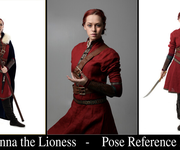 ArtStation - x192 Alanna The Lioness - Pose Reference Pack | Resources