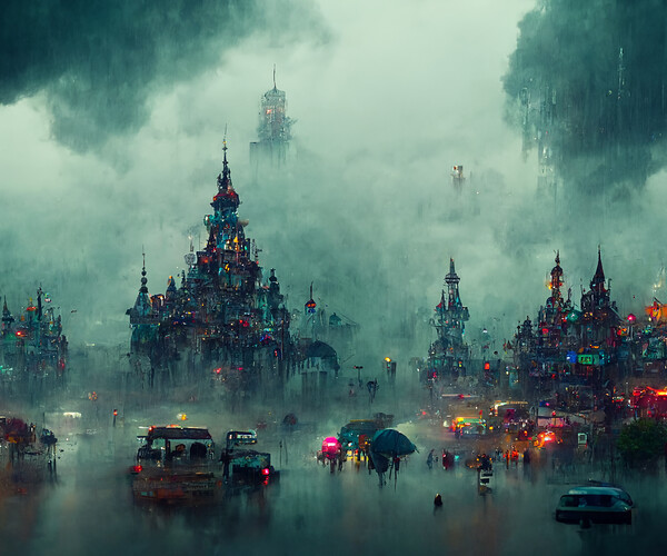 ArtStation - Rain City | Artworks