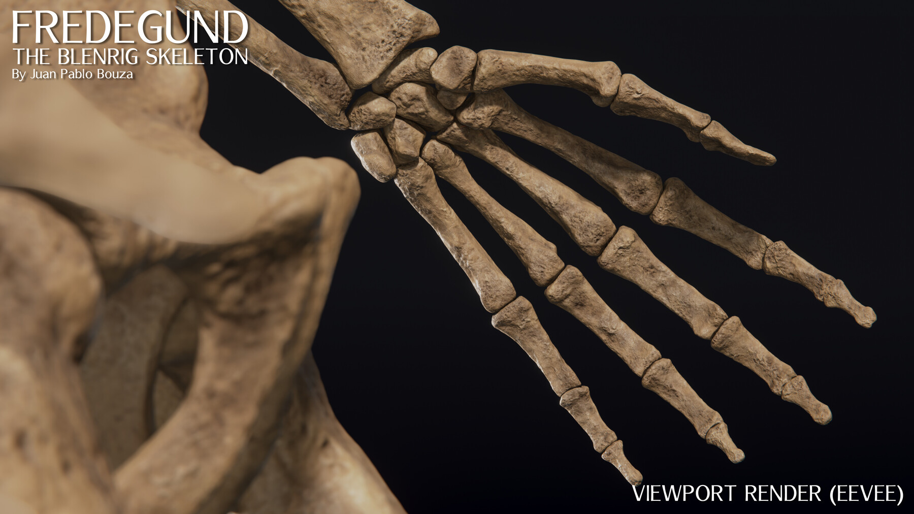 ArtStation - Fredegund - The BlenRig Skeleton | Resources