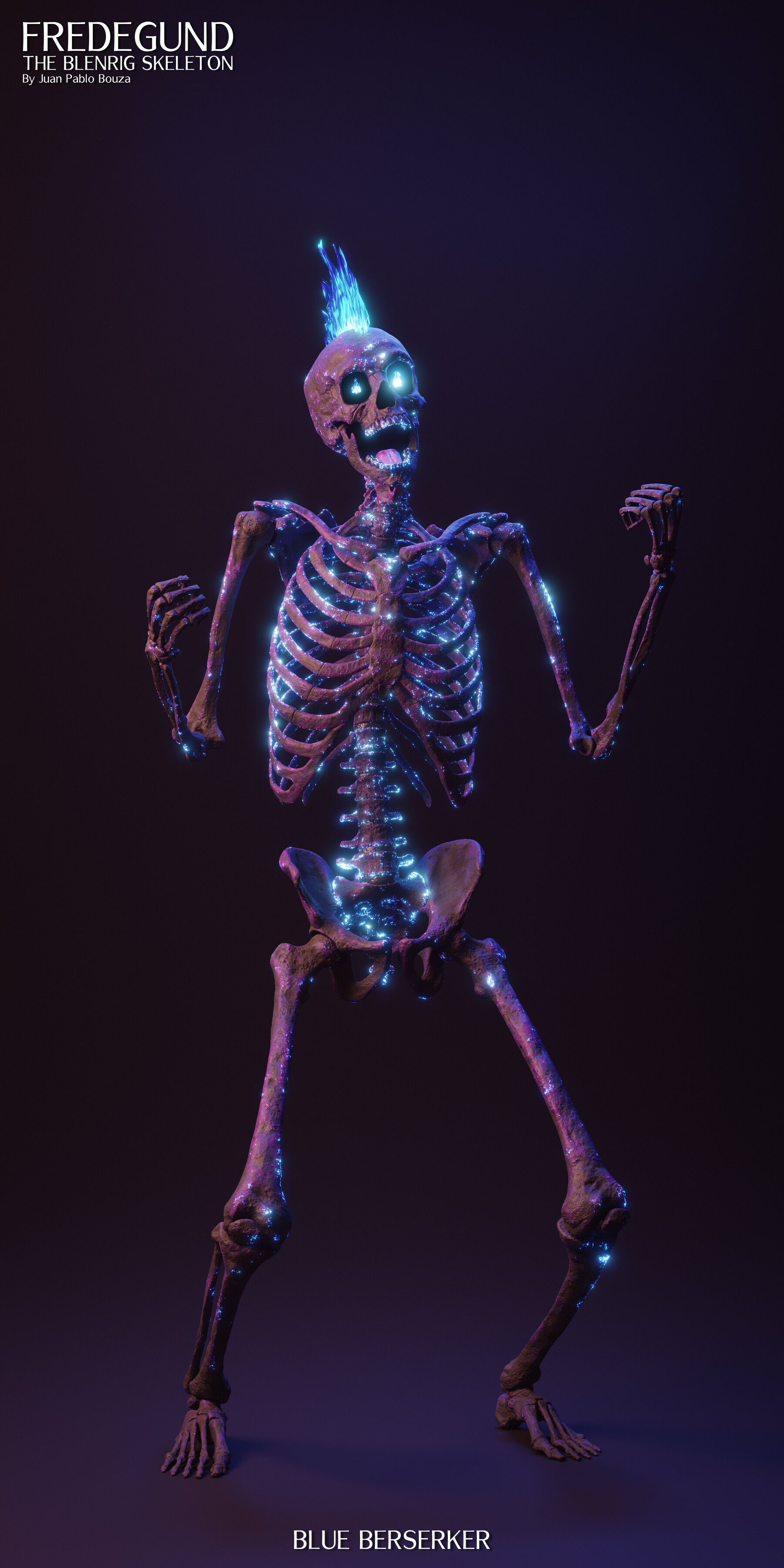 ArtStation - Fredegund - The BlenRig Skeleton | Resources