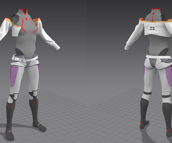 ArtStation - Lucy outfit (Cyberpunk: Edgerunners) | Resources